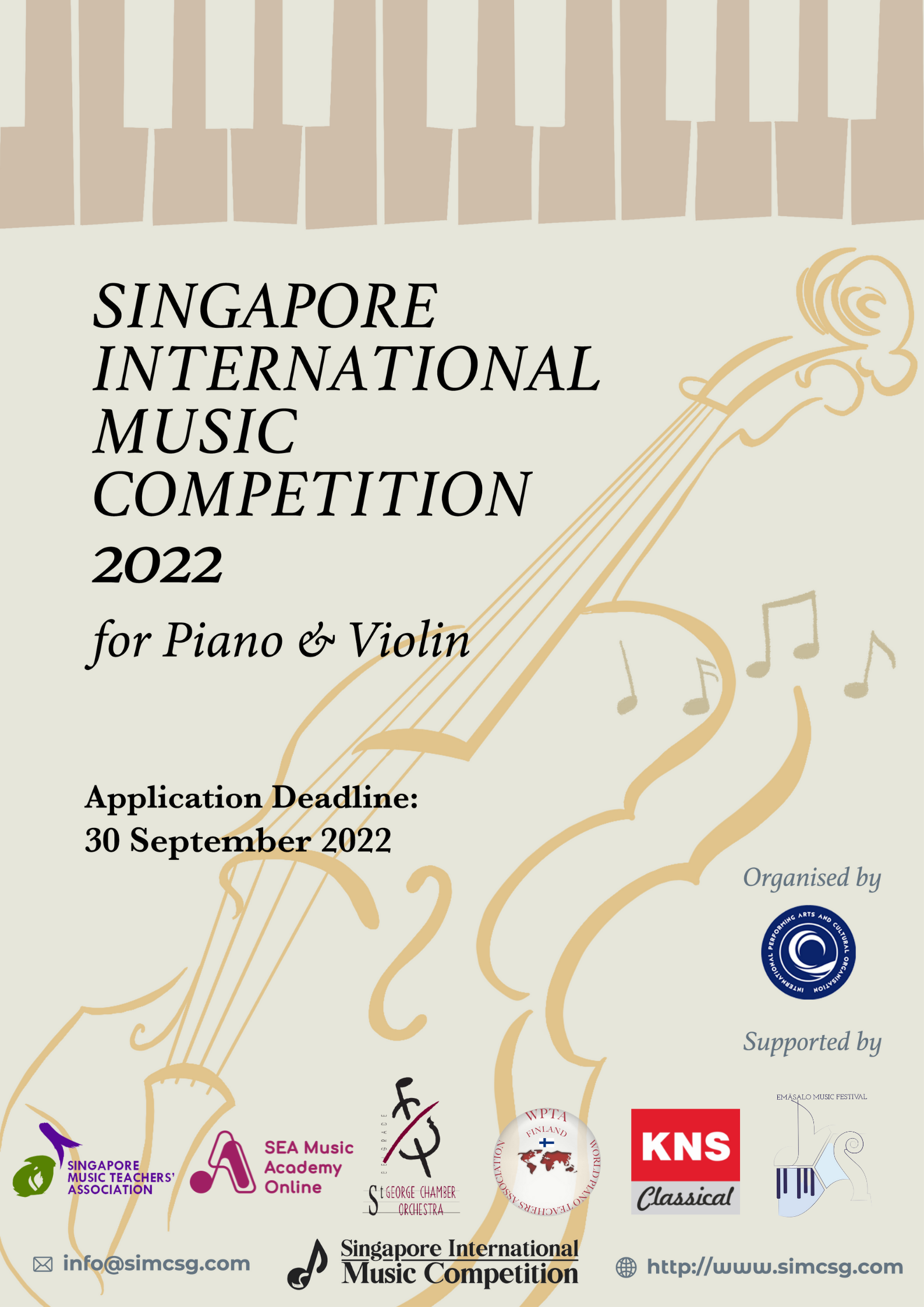 1st SIMC 2022 – Singapore International Music Competition