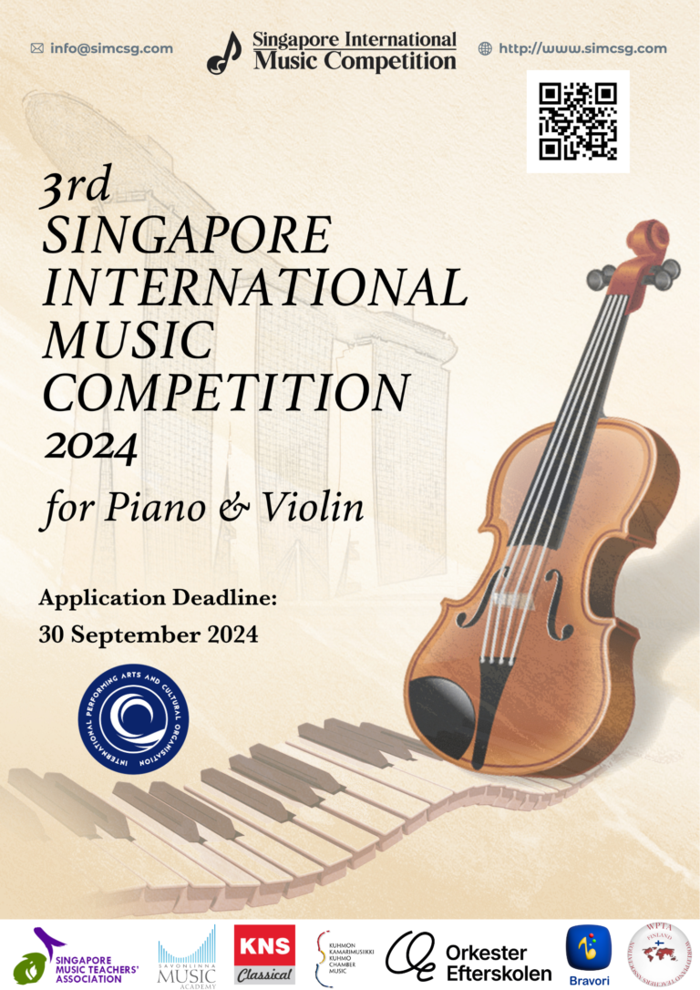 3rd SIMC 2024 – Singapore International Music Competition